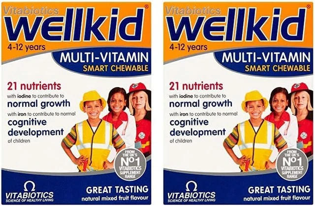 VITABIOTICS WELLKID MULTI-VITAMIN Smart Chewable - 30 Tablets (Pack of ...