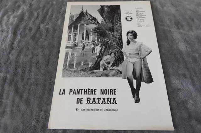 LA PANTHERE NOIRE DE RATANA ! Marianne Koch dossier presse cinema 1963 EUR 15,00 - PicClick FR