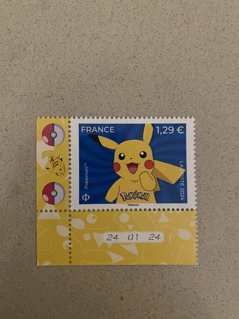 TIMBRE POKÉMON - Pikachu - France 2024 Neuf Non Oblitéré EUR 2,90 ...
