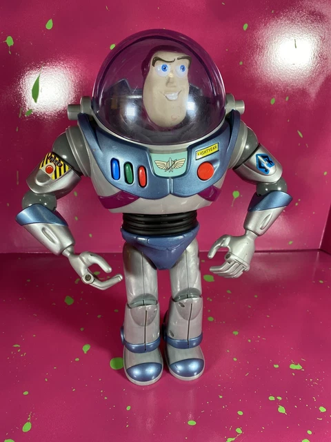 DISNEY PIXAR TOY Story BUZZ LIGHTYEAR Talking Gray Blue 12" Action ...