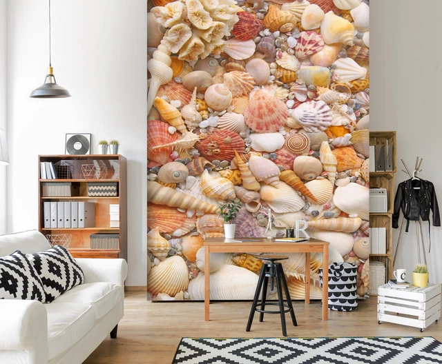 3D SHELL PEARL E099 Wallpaper Mural Paper Wall Print Indoor Murals CA ...