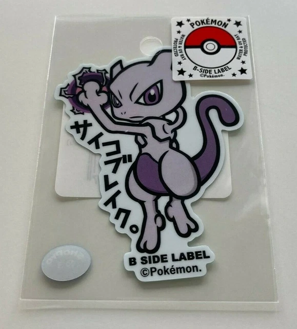MEWTWO POKEMON B-SIDE Label Pokemon Sticker £9.90 - PicClick UK