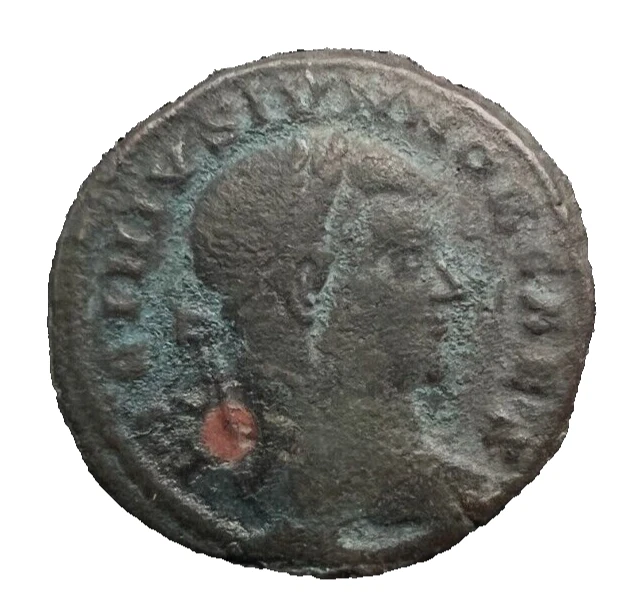 ROMAN LICINIUS II AE3 CAESARVM NOSTRORVM around VOT-I, ΔSIS mint 318 ...