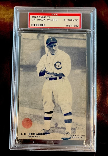 HACK WILSON RARE 1928 Expositions, PSA Auth Rookie Card. LOW POP ...
