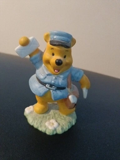 WALT DISNEY WINNIE The Pooh Mailman Ceramic Figurine $20.00 - PicClick
