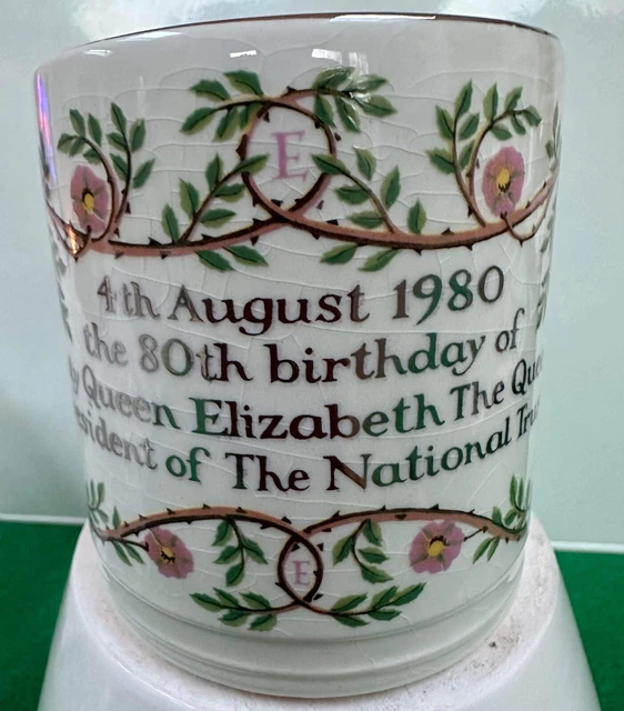 NATIONAL TRUST BONCATH Pottery The 80th Birthday Of HM The Queen Mother ...