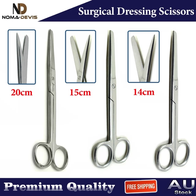 MEDICAL SURGICAL DRESSING Scissors Set Operating First Aid Bandage ...
