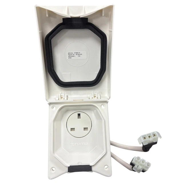 TRUMA EXTERNAL 230V 3 Pin Socket Pre-Wired Caravan Motorhome 47300-51 £ ...
