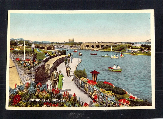 B5532 UK SKEGNESS Boating Lake vintage postcard EUR 11,56 - PicClick FR