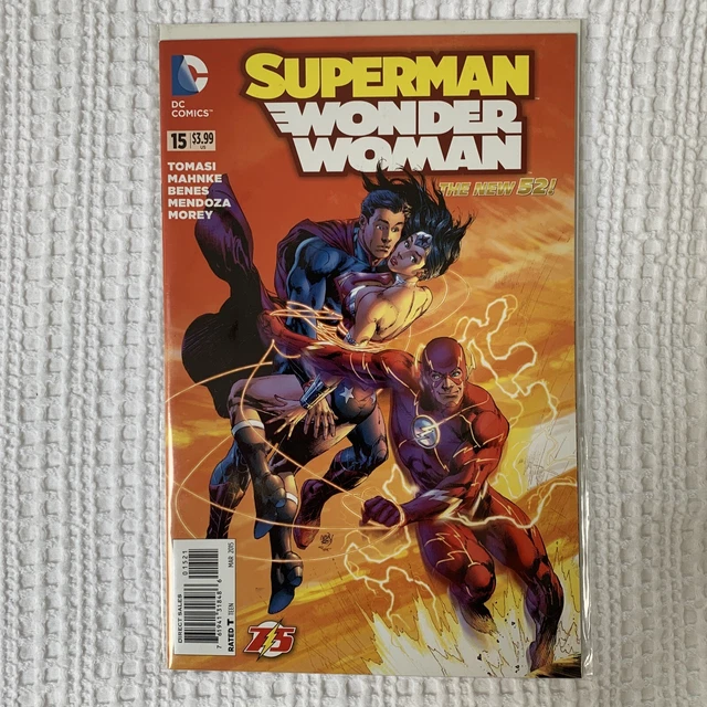SUPERMAN WONDER WOMAN #15 Flash 75th Anniversary Variant Reis New 52 DC ...