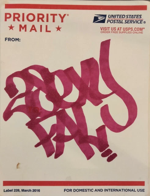 FUZZ-ONE STICKER USPS 2SEXY GRAFFITI STREET-ART COPE2/RD357/RISK/SEEN ...