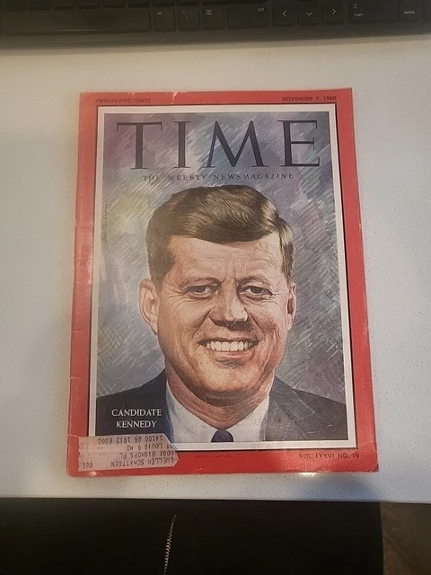 TIME MAGAZINE NOVEMBER 7 1960 Candidate Kennedy JFK on cover £7.45 ...