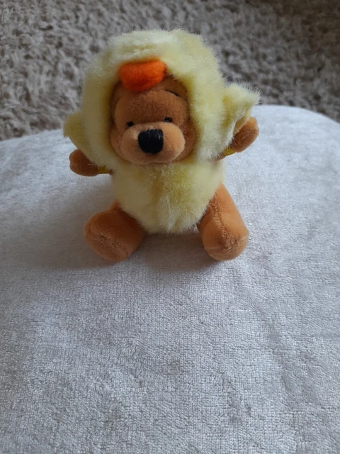 DISNEY STORE WINNIE The Pooh Small Teddy Dressed As An Easter Chick £9. ...