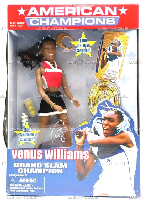 VENUS WILLIAMS WIMBLEDON Grand Slam American Champions Doll 2000 Play ...