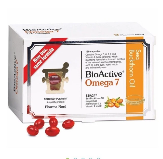 PHARMA NORD SEA Buckthorn Oil Bio Active Omega 7 150 Capsules (best ...