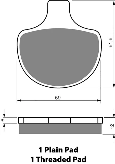 BRAKE PADS REAR For Harley Davidson FLSTS 1340 Heritage Springer ...