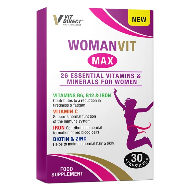 VIT DIRECT - Woman VIT Max Capsules - 30 - with 30 count (Pack of 1) £3 ...