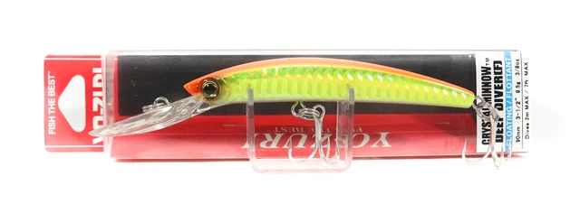 YO ZURI CRYSTAL Minnow DD 90 mm Floating Lure R1134-HOBG (2349) £15.48 ...