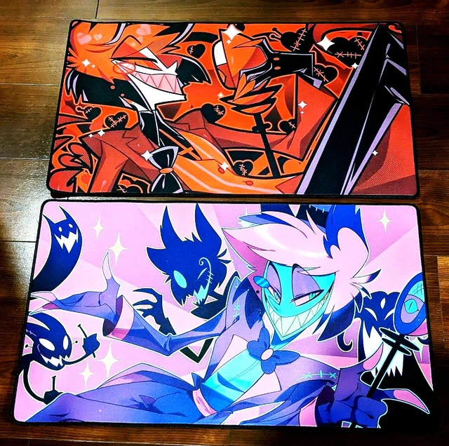 HAZBIN HOTEL PLAYMAT Alastor 2 types set Limited Edition Rare unused ...