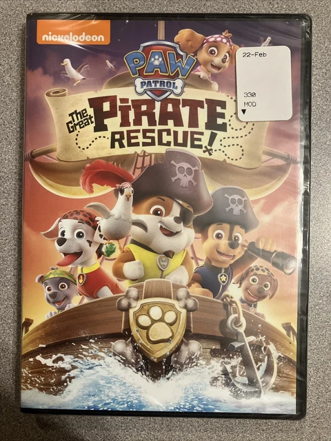 PAW PATROL: THE Great Pirate Rescue ! (DVD, 2017, Nickelodeon, Animé ...