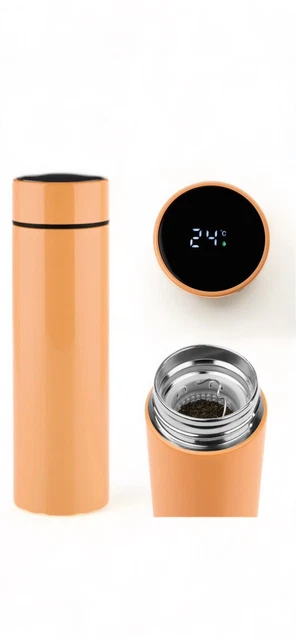 ERNESTO TRINKFLASCHE MIT LED-Touchscreen | 450ml | Edelstahl | mit ...