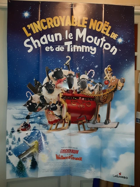 Affiche De CinÉma Lincroyable Noel De Shaun Le Mouton Et Timmy 120x160