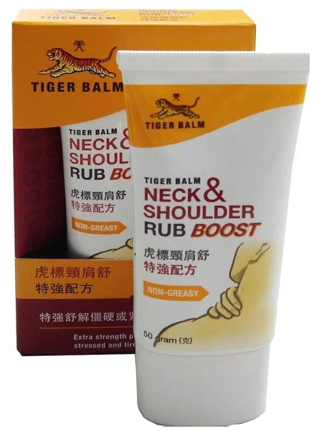 TIGER BALM NECK and Shoulder Rub -Soothing Cream for Use on the Neck ...