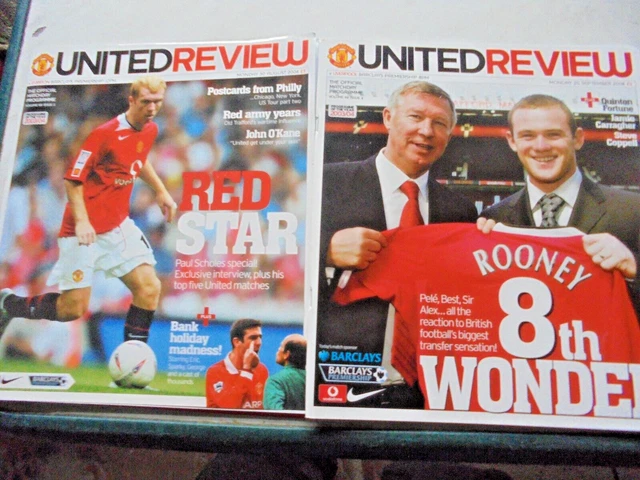 MANCHESTER UNITED HOME Programmes over 1000 from 1970's to 2000's Pick ...