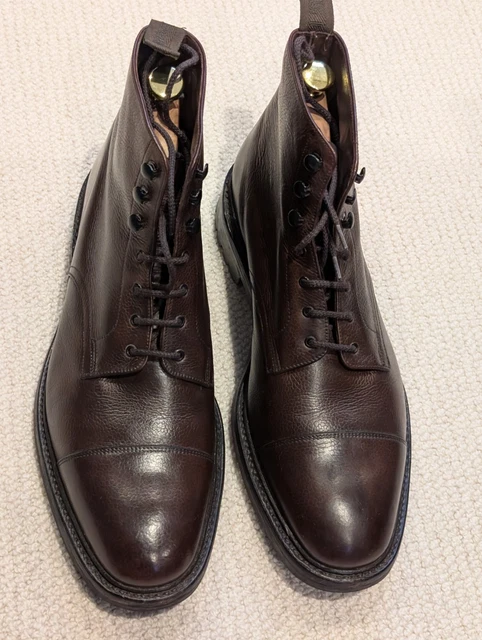 LOAKE 1880 SEDBERGH Toe Cap Derby Boots Made in England, Size UK 10.5 £ ...