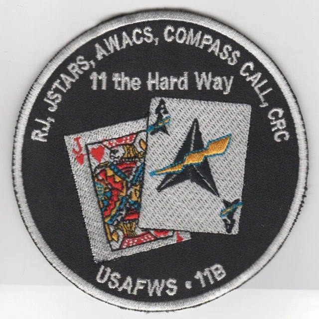 4& USAF AIR Force Wic Class 11B Nellis Afb Nevada Black Embroidered ...