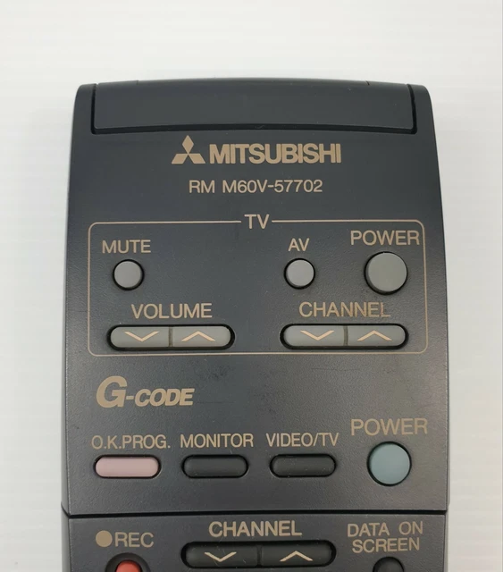 MITSUBISHI RM M60V-57702 VCR VHS Recorder Player Remote Control Fast ...