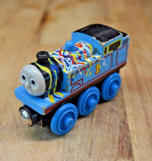 THOMAS AND FRIENDS wooden railway trains Happy Birthday Thomas £10.00 ...