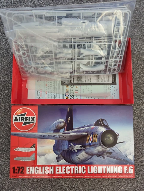 AIRFIX ENGLISH ELECTRIC Lightning F2A 1:72 Scale Model Kit - A04054A £ ...