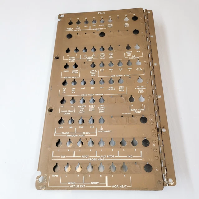 GENUINE BOEING 757 Circuit Breaker Panel From Cockpit Item-757B £56.50 ...