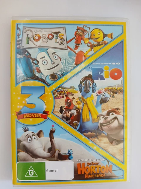 ROBOTS / RIO / Dr Seuss: Horton Hears a Who! 3 Disc Dvd Set. $10.95 ...