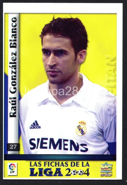RAUL BLANCO #27 Real Madrid 2003/04 Cromo Mc Mundicromo Liga 03/04 EUR ...