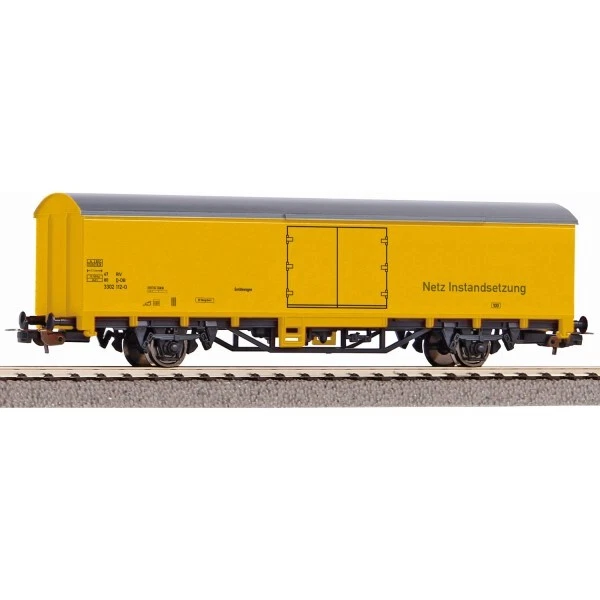 PIKO 98549F2 H0 Gedeckter Güterwagen, DB Netz, Ep. VI, gelb, #2 H0 + Neu EUR 24,90 - PicClick DE