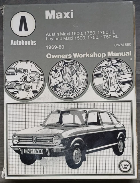 AUSTIN MAXI OWNERS Workshop Manual 1969-1980 Leyland Autobook £3.75 ...