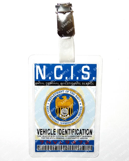 NCIS VEHICLE IDENTIFICATION Cosplay Costume Prop Fancy Dress Comic Con ...