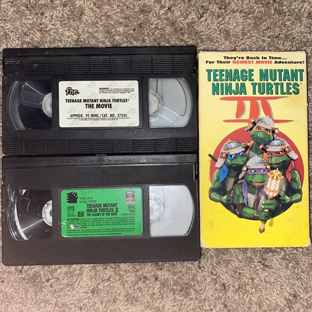 TEENAGE MUTANT NINJA Turtles The Movie VHS Lot 1-3 £8.48 - PicClick UK