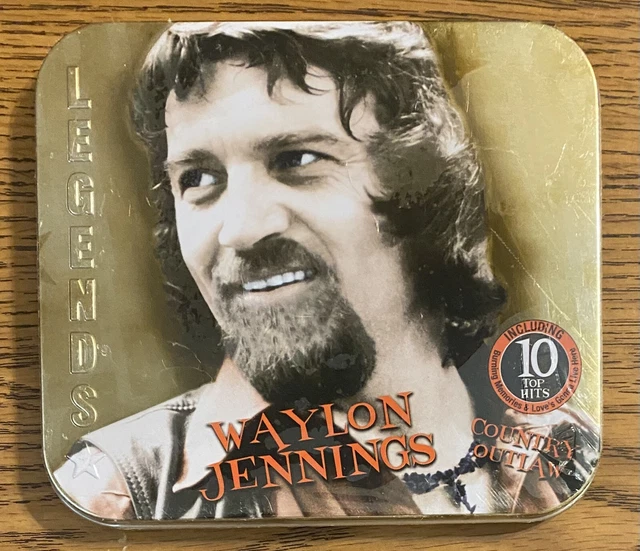 WAYLON JENNINGS LEGENDS Country Outlaw Cd Étain De Collection Neuf ...