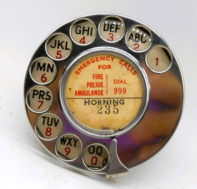 VINTAGE BAKELITE GPO TELEPHONE DIAL No 12 £25.00 - PicClick UK