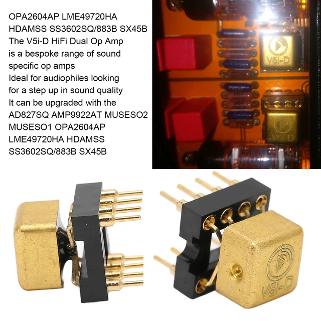DUAL OPERATIONAL AMPLIFIER Dual Op Amp Module Gold Copper Transparent ...