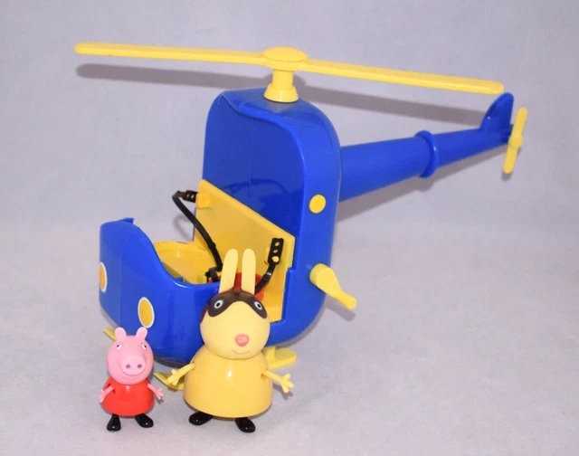 PEPPA PIG MISS Rabbits 2003 Blue Helicopter with Sounds Singing & 2x ...