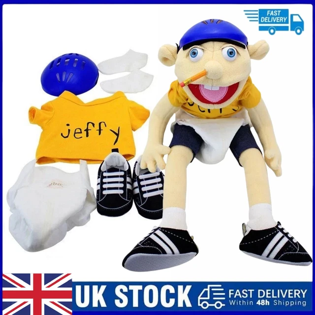 60CM JEFFY HAT Hand Puppet Jeffy Plush Cosplay Toy Game Stuffed Doll ...