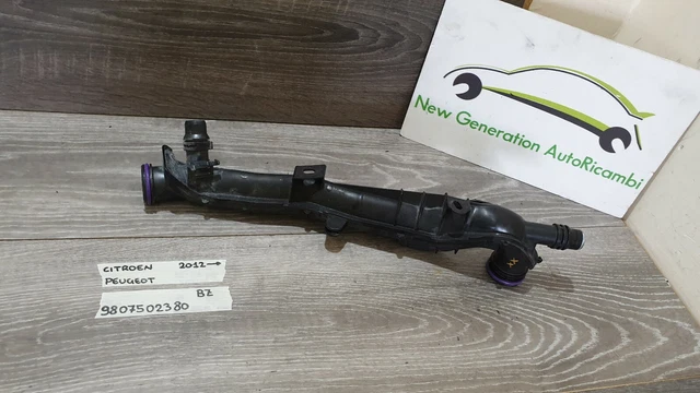 9807502380 TUBO RIGIDO Acqua Motore Citroen Peugeot Hn01 Hm01 Ds3 C3 C4 ...