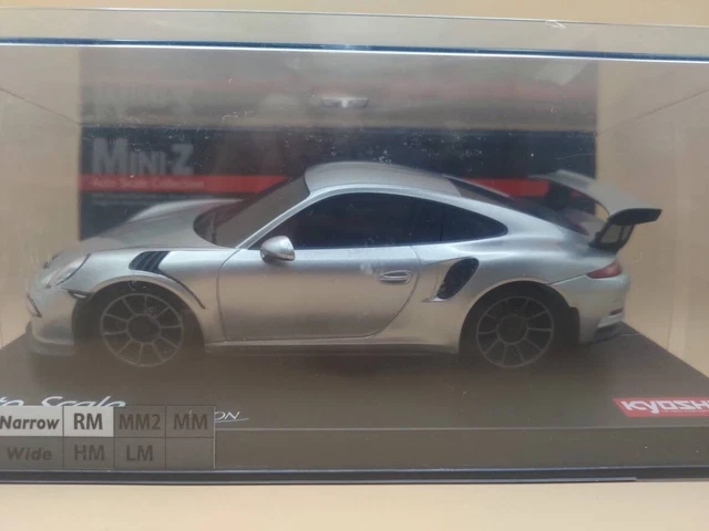 NEW KYOSHO MINI-Z ASC Porsche 911 GT3 RS GT3 Silver Metallic Auto Scale ...