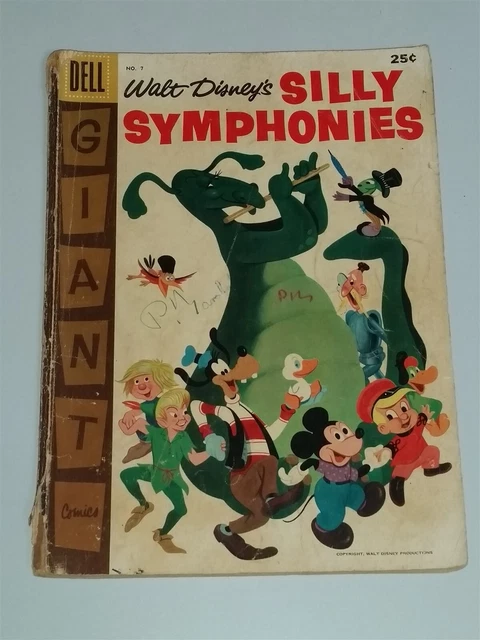 DELL GIANT WALT Disney's Silly Symphonies #7 1957 Silver Age Comics £16 ...