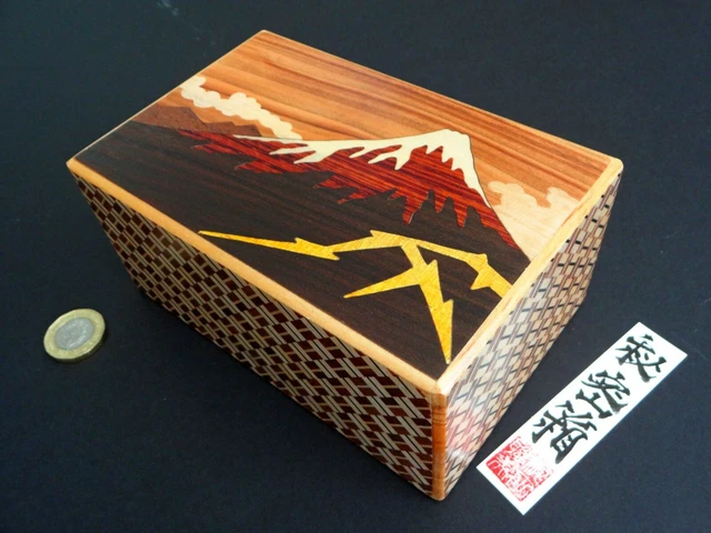 5 SUN 21 Step Japanese Puzzle Box - UK stock - Thunder Kaminari Fuji ...