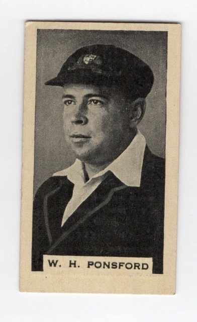 GODFREY PHILLIPS TEST CRICKETERS 1932 (BDV) #21 Bill Ponsford Australia ...